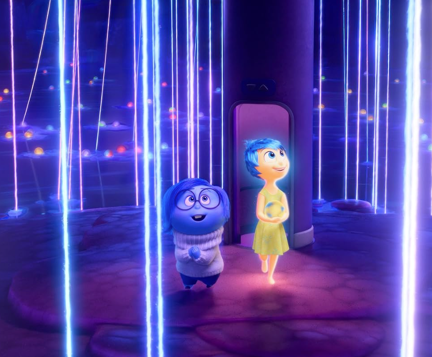 Movie Review: Inside Out 2. Joy (Amy Poehler) and Sadness (Phyllis ...