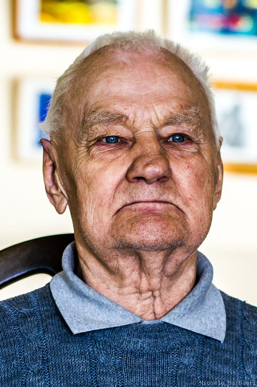 Seriousness. Portrait of a elder man, from my first public exhibition. | by Michele Barbieri ...