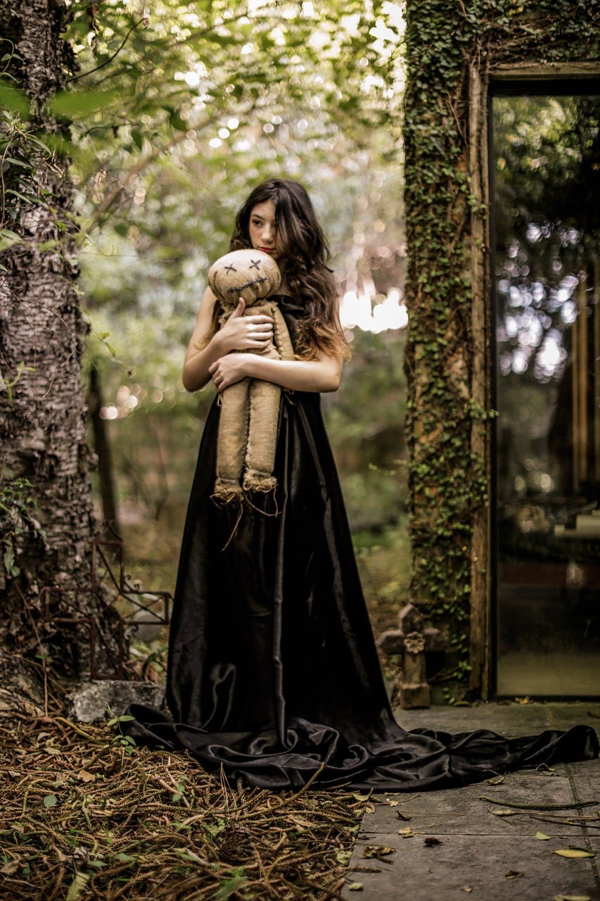 A Girl and Her Dolls. A poem | by Nicole Dake | The Black Veil | Sep ...