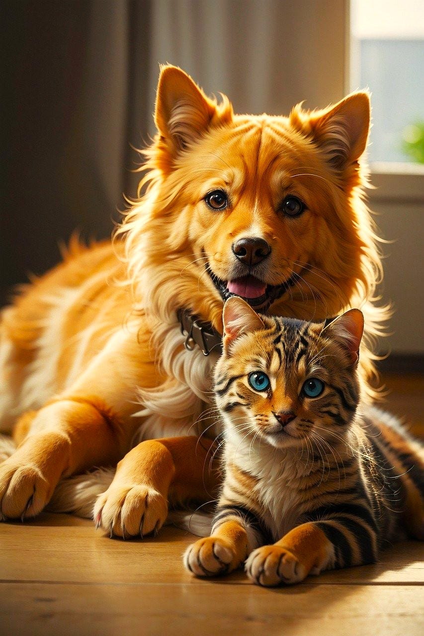 Cat and Dog - Farhan Asif Yousaf Zai - Medium