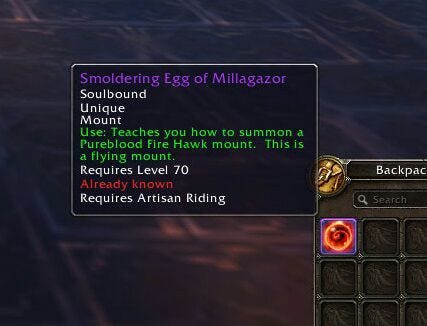 Smoldering Egg Of Millagazor