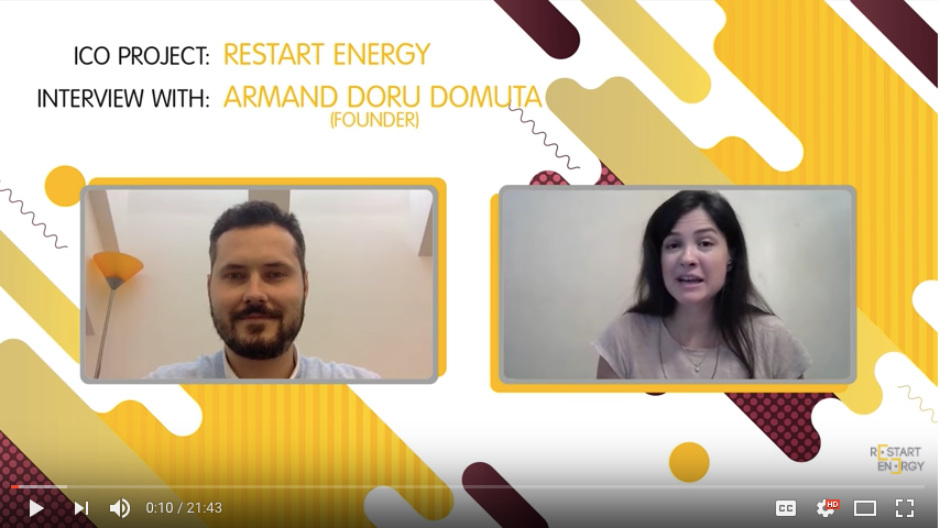 Restart Energy on ICO Talk TV. Recently, Restart Energy’s CEO Armand ...