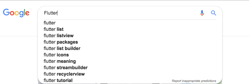 Implementing auto-complete search list | by Darshan Kawar | Flutter Community | Medium