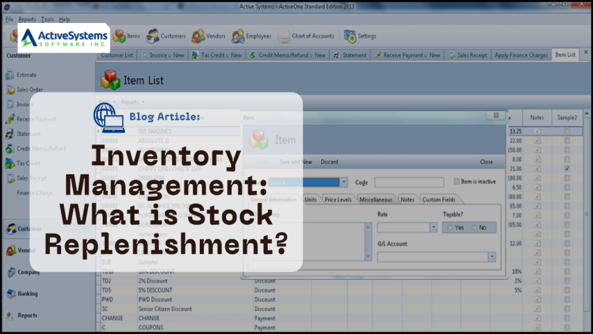 Inventory Management What Is Stock Replenishment Activesystems Software Inc Medium