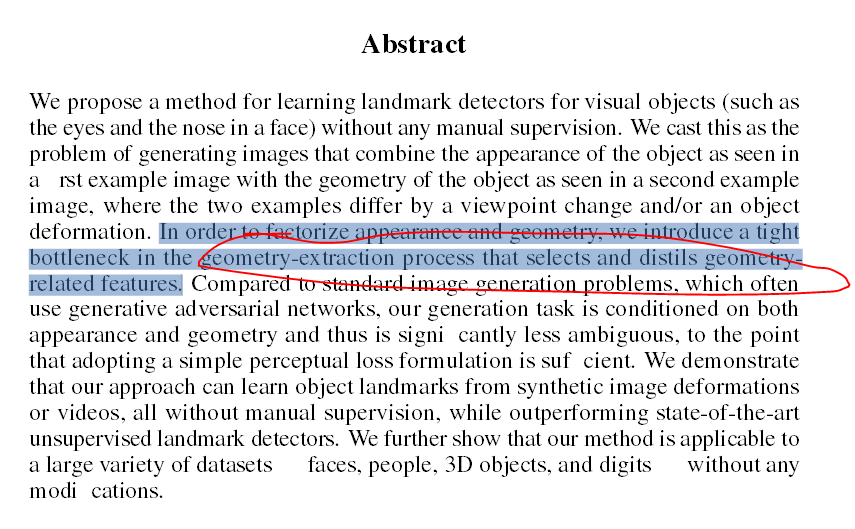 Unsupervised Learning of Object Landmarks through Conditional Image ... Unsupervised Learning of Object Landmarks through Conditional Image ...