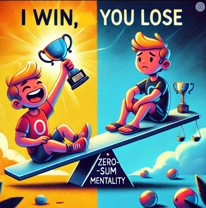 The loneliness of the zero-sum mentality rejection | by Raphael Wahl ...
