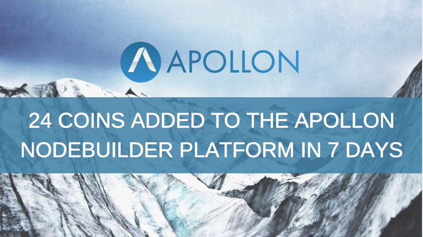 Apollon adds 24 coins in 7 days!. In seven days, the Apollon team has ...