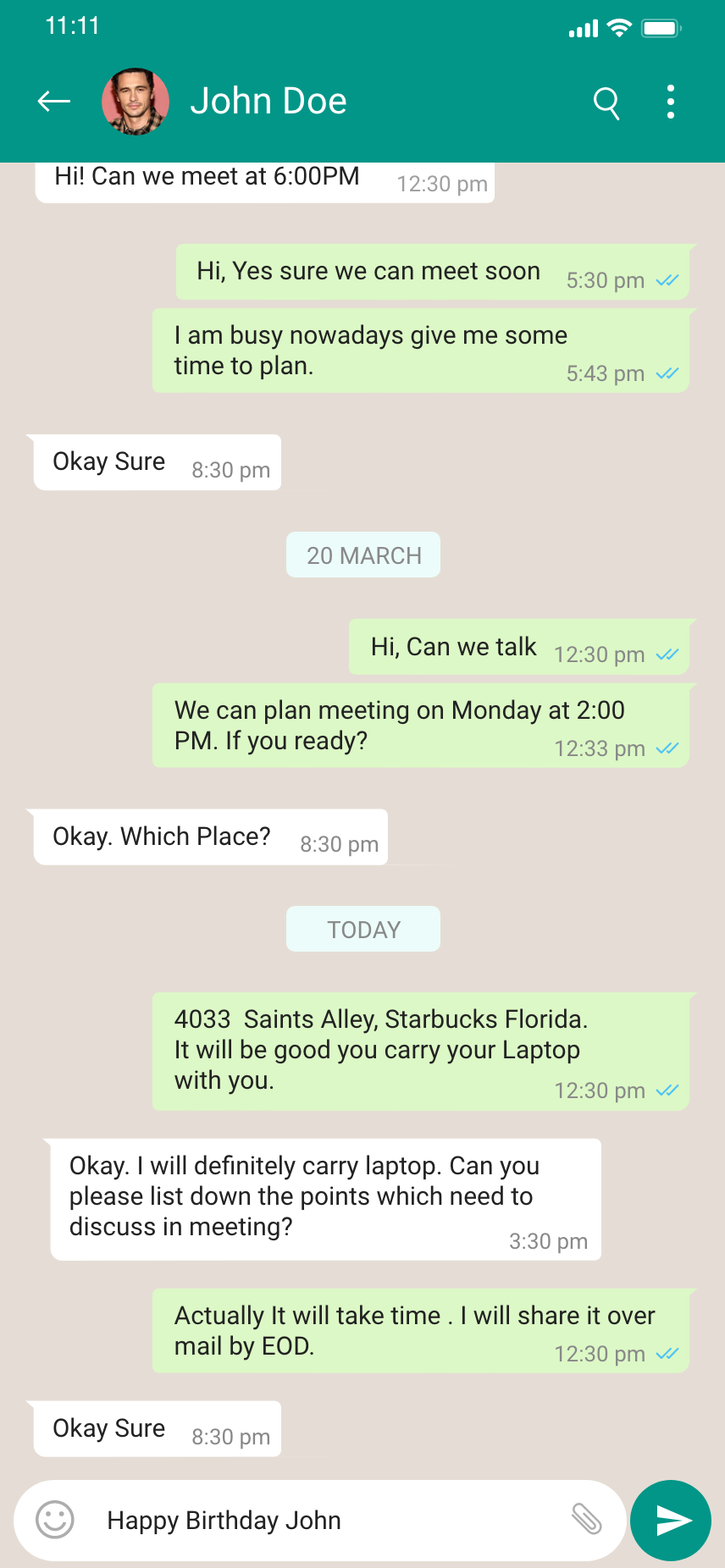 WhatsApp — Schedule Message Feature | by Pulkit Kapoor | Medium