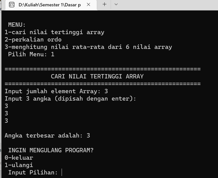 Tugas Array. Deskripsi Umum: | by Mahesaadlanfalah | Medium