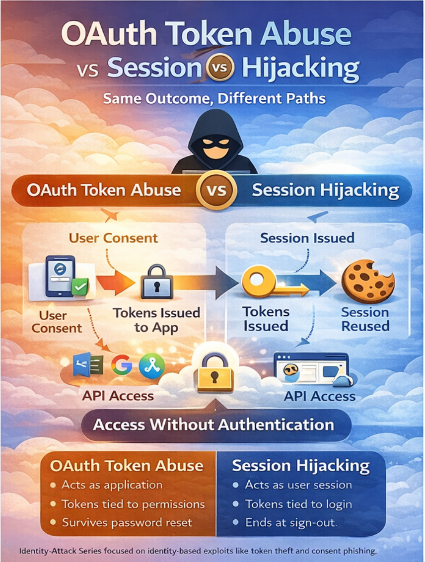 OAuth Token Abuse vs Session Hijacking: Same Outcome, Different Paths ...