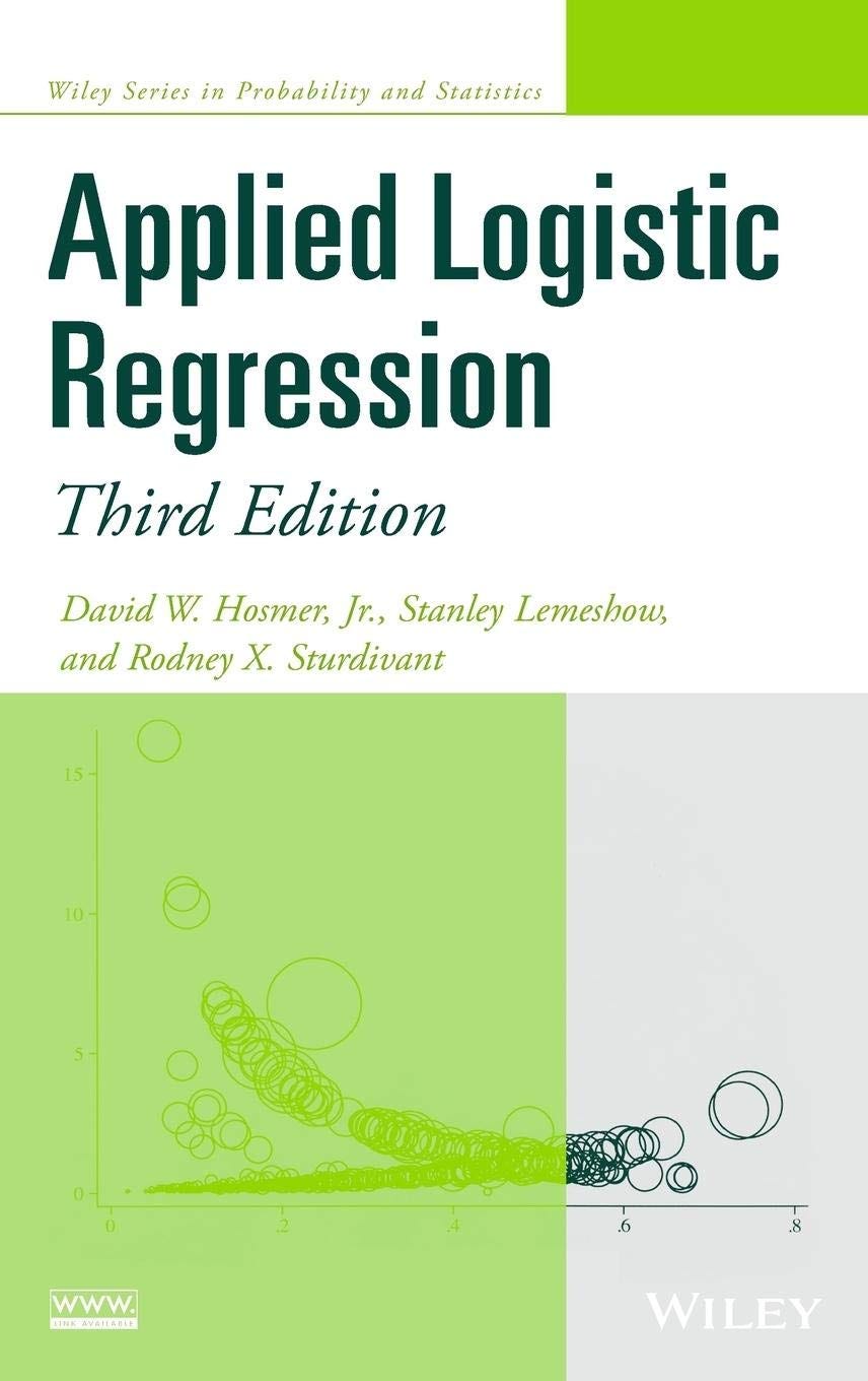[READING BOOK] Applied Logistic Regression, 3rd Edition | by ...