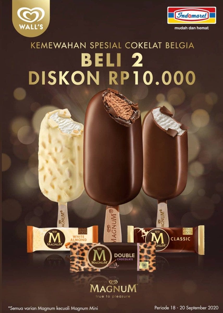 WALL’S MAGNUM “Nikmati setiap momen klasik bersama es krim Magnum. Es ...