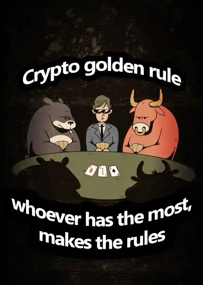 Crypto golden rule: whoever has the most, makes the rules | by ...