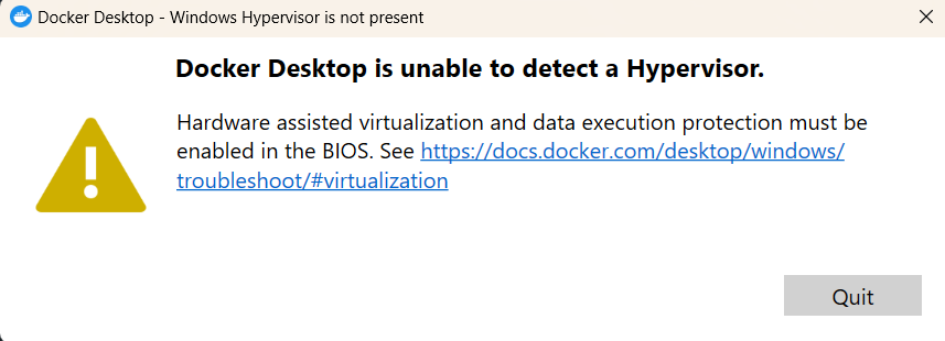 How To Enable Virtualization Docker Installation Error By Hammad Level Up Coding