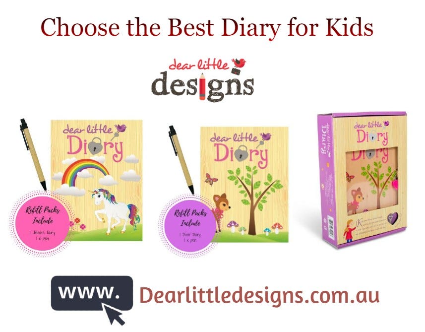 Choose the Best Diary for Kids - Dear Little Designs - Medium