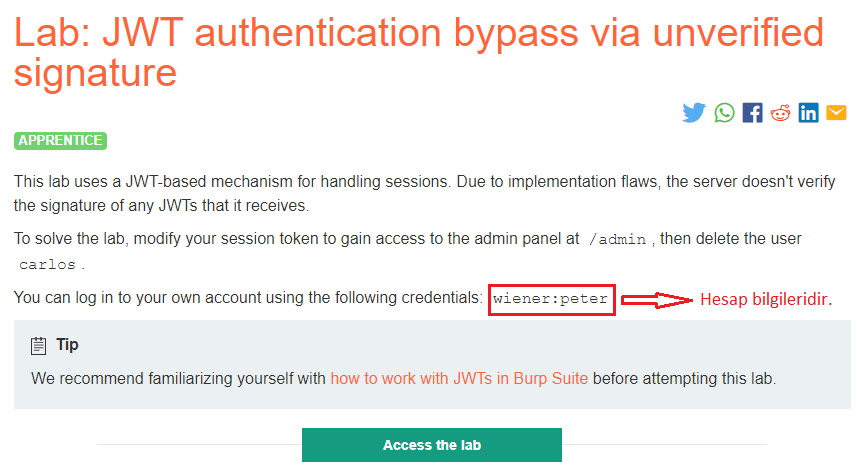 Lab: JWT authentication bypass via unverified signature | by İlteriş Kaan PEHLİVAN | Medium