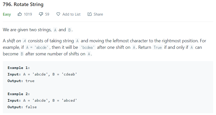 Til Leetcode — Rotating String In 자바스크립트 Sophia Park Medium