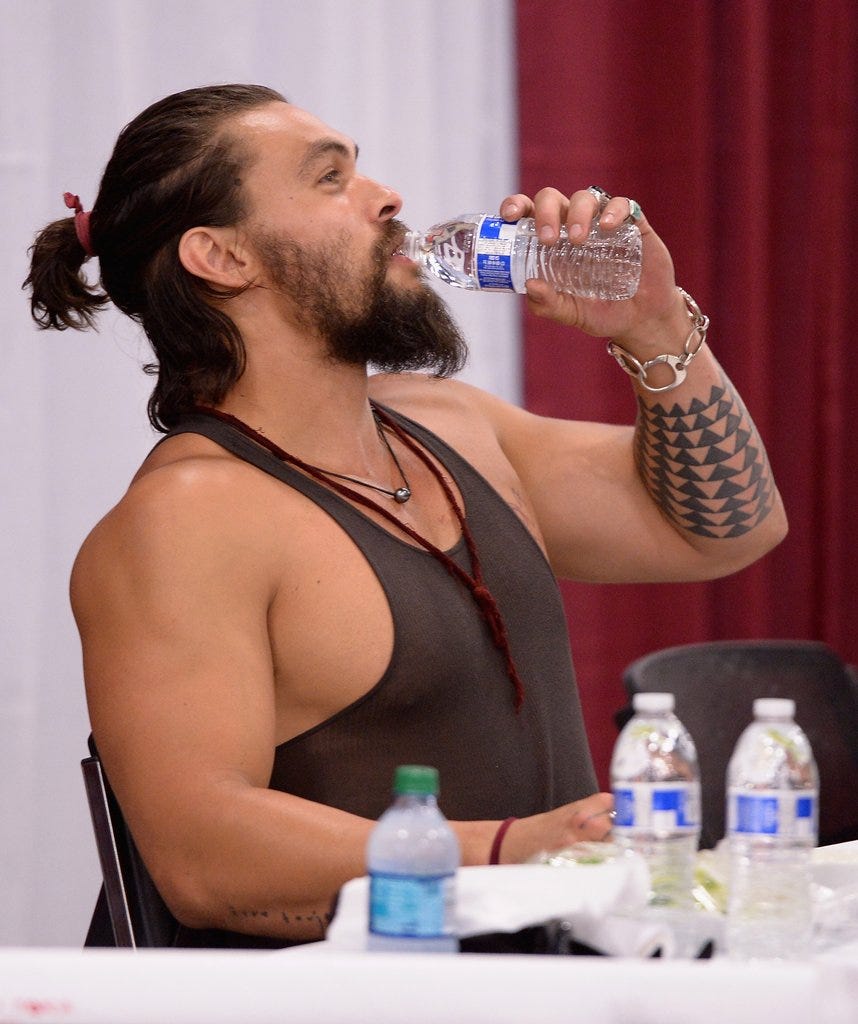 Famous People Drinking Water