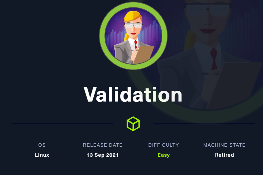 Validation HTB. This box was created by ippsec and have… | by Damaidec ...