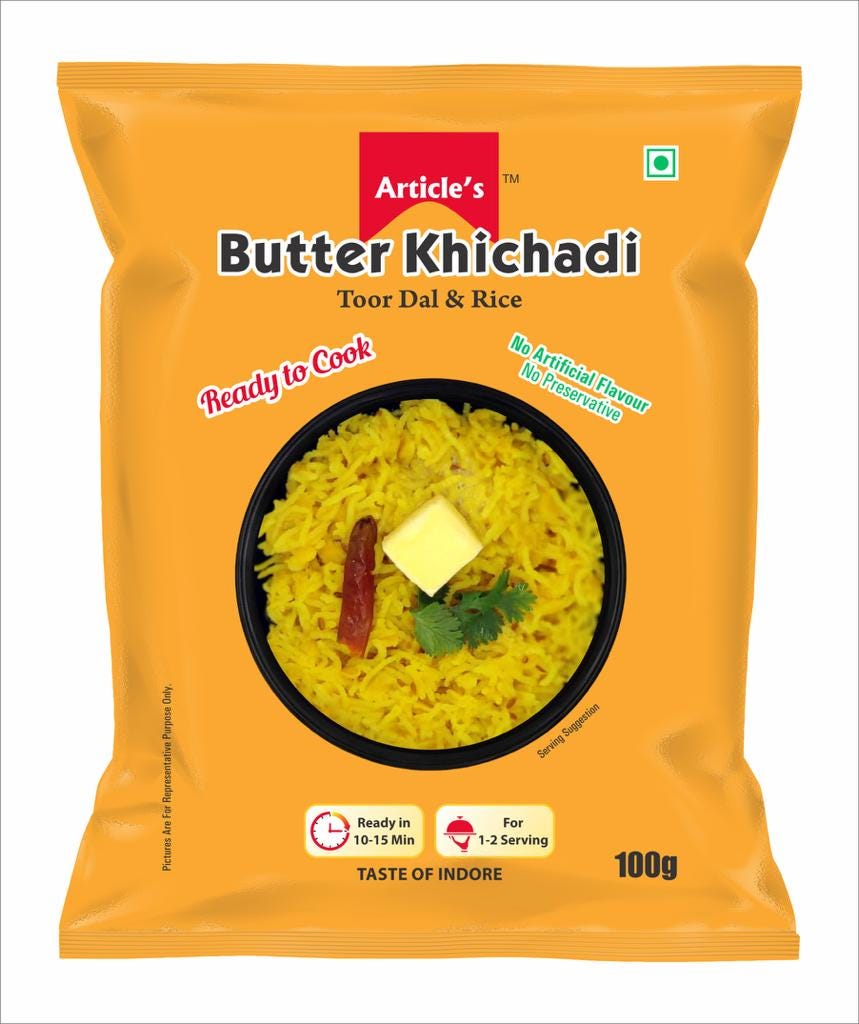 Ready To Cook Butter Khichadi - Aspink - Medium
