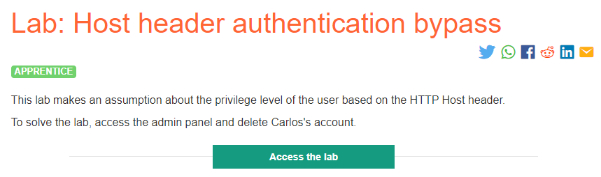 Lab: Host header authentication bypass | by İlteriş Kaan PEHLİVAN | Medium