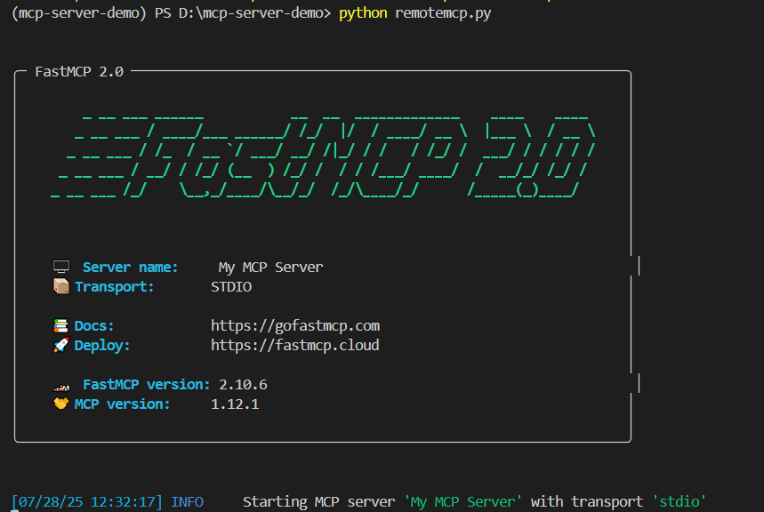 Building and Exposing MCP Servers with FastMCP (STDIO, HTTP and SSE ...