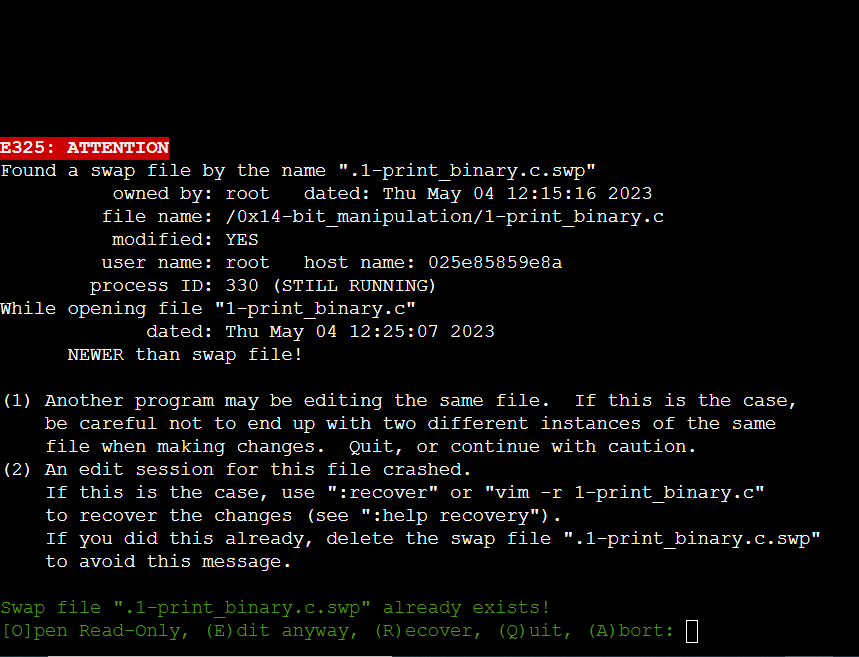 Removing vim swap [.swp] flies from Terminal | by Ada Okonkwo | Medium