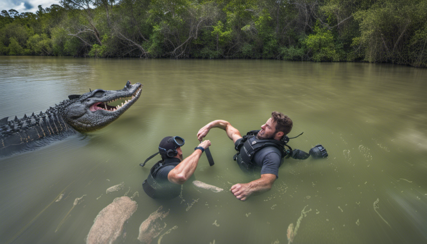Megalodon Tooth Hunter Escapes Alligator Attack in Florida Everglades ...