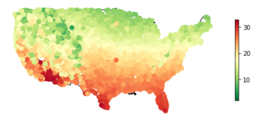 Visualizing Station-Level USA Temperature Data in Python | by Xinyu ...