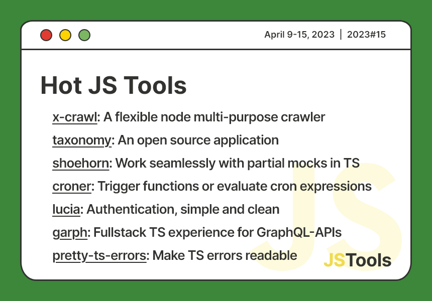 JSTools Weekly — 🔥2023#15: X-Crawl, A Flexible Multifunctional Crawler | by JSTools Weekly | Medium