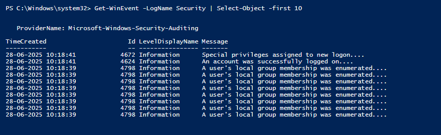 Soc-200. 1. powershell and Events Logs | by Hexshubz | Jun, 2025 | Medium
