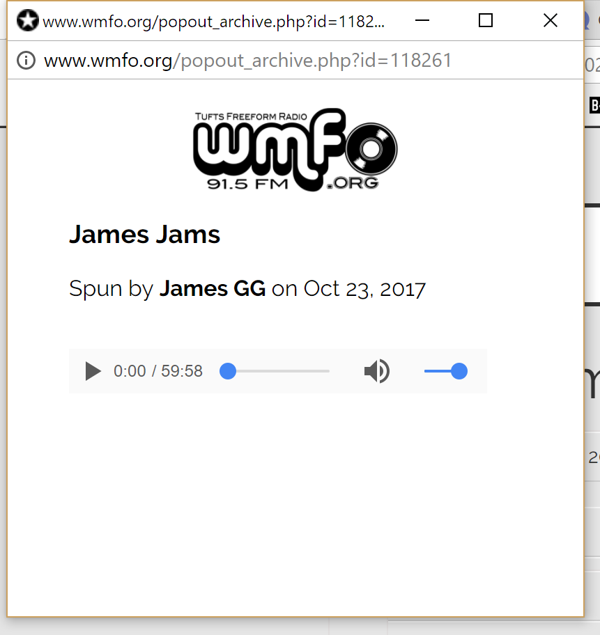 Listen to Shows from the Archive Player on WMFO.org | by James Garijo ...