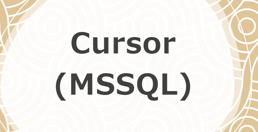 커서(Cursor)를 사용한 반복문 (MSSQL). MSSQL에서 커서(cursor)는 행 단위로 데이터를 처리할 때… | by Fungineer | Jun, 2024 ...