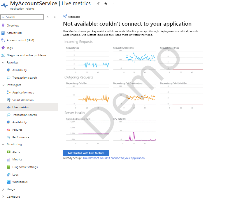 How to enable Azure Application Insights Live Metrics | by Dan Samborschi | Medium