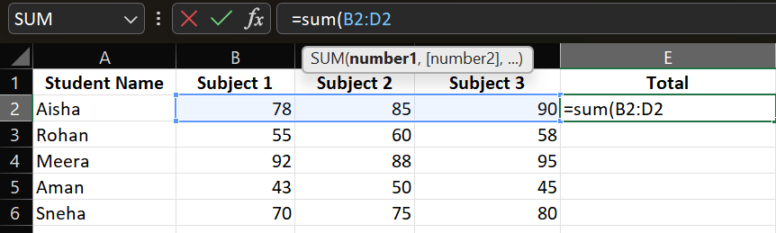 10 Must-Know Excel Formulas for Beginners — Get Confident with Data Fast | by Somranal | Jun ...