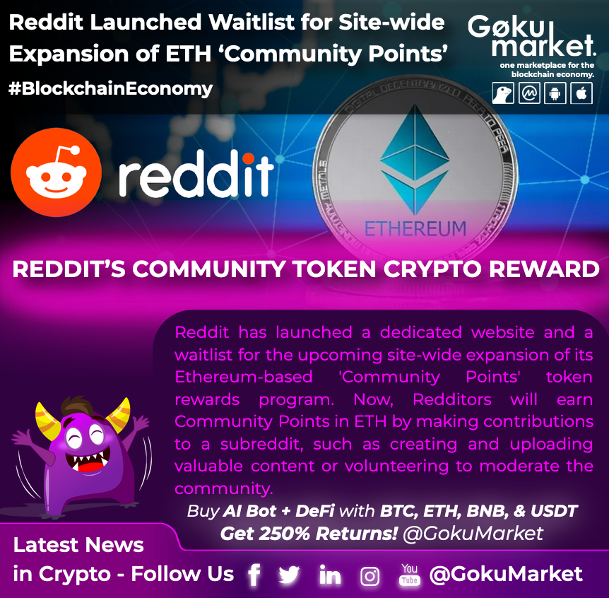 Reddit Launched Waitlist for Site-wide Expansion of ETH ‘Community ...
