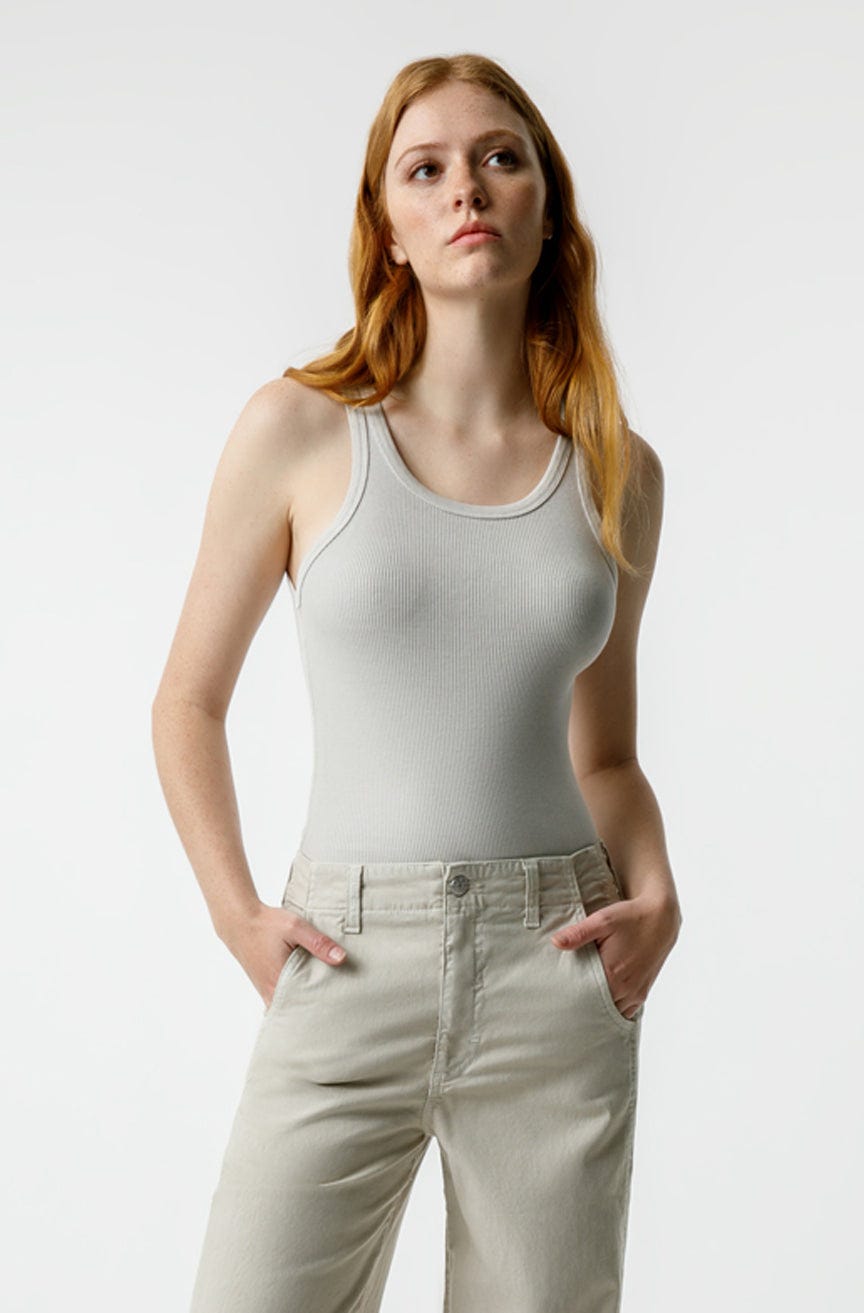 Long Rib Tank in Pumice: A Versatile Wardrobe Essential | by Fayth Sanders | Sep, 2023 | Medium