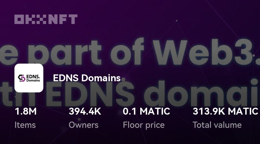 Expanding Horizons: EDNS Web3 Domains Now Available on OKX NFT Marketplace | by Delphino.nft ...