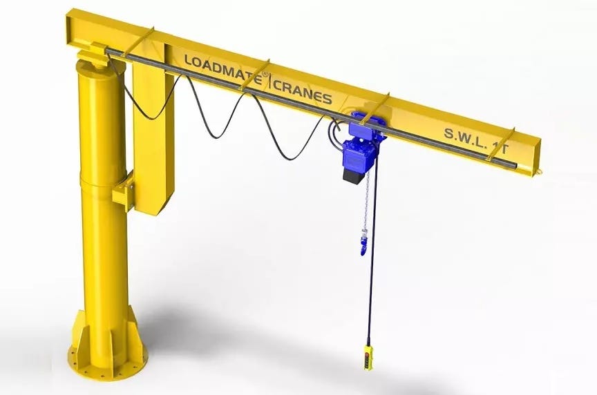 Pillar Mounted Jib Cranes - RMS Industries - Medium