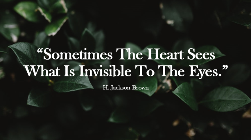 Invisible Heart Quotes Radiate Love Heart Quote PNG & SVG Design For