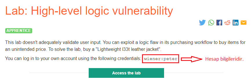 Lab: High-level logic vulnerability | by İlteriş Kaan Pehlivan | Medium