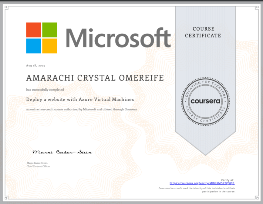 Mastering Azure Completing Course 4 8 On Deploying Websites With Azure Virtual Machines 🚀 By