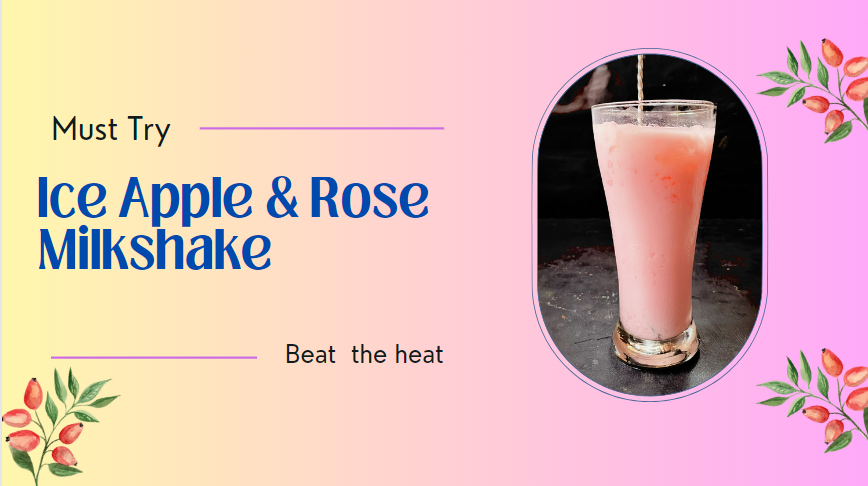 Ice Apple and Rose Milkshake. When it comes to beating the scorching ...