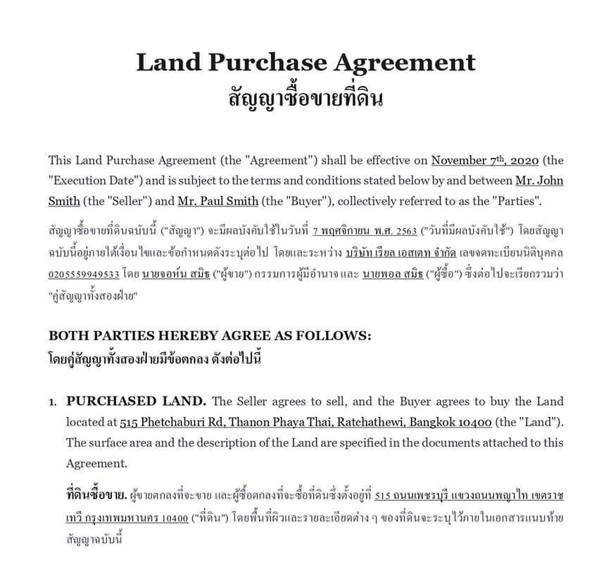 Land Purchase Agreement In Thailand By Themis Partner Medium