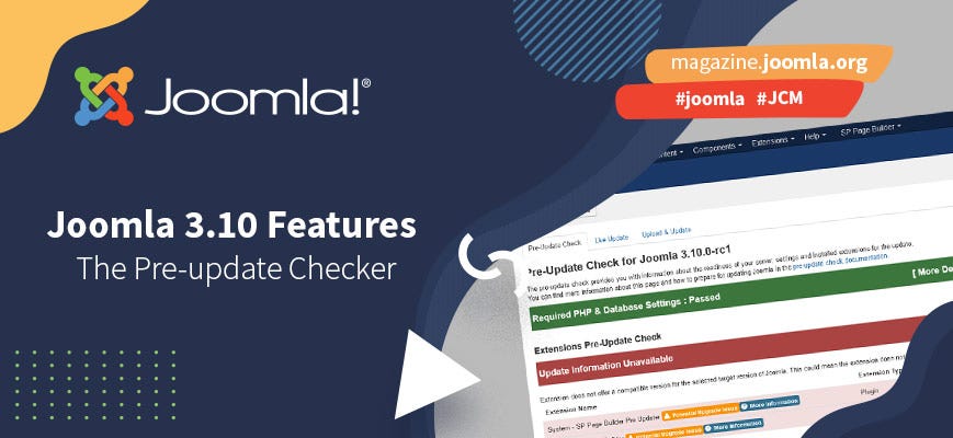 Pre-Update Check. Your path to Joomla 4 | by Patrick Jackson | Medium