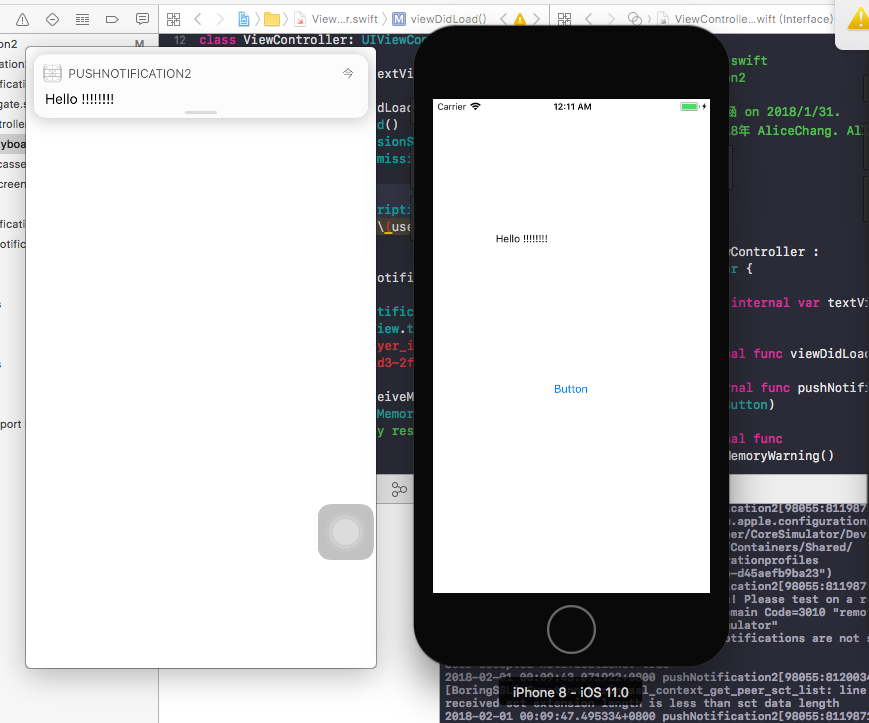 Swift4 Day76：notification推播. Swift4 / iOS11 / 2017.01.31 推播 | by Alice | Daily Swift | Medium