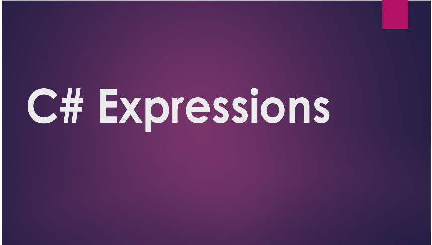 C# Expression Trees Simplified. Expression is a sequence of one or more ...
