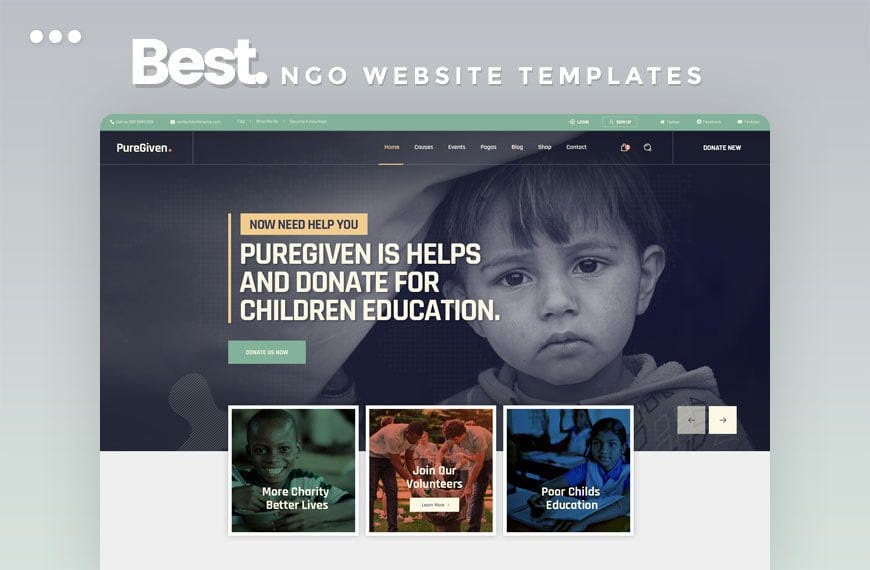 10+ Best NGO Website Templates in 2022 (review) — NoxiTheme | by ...
