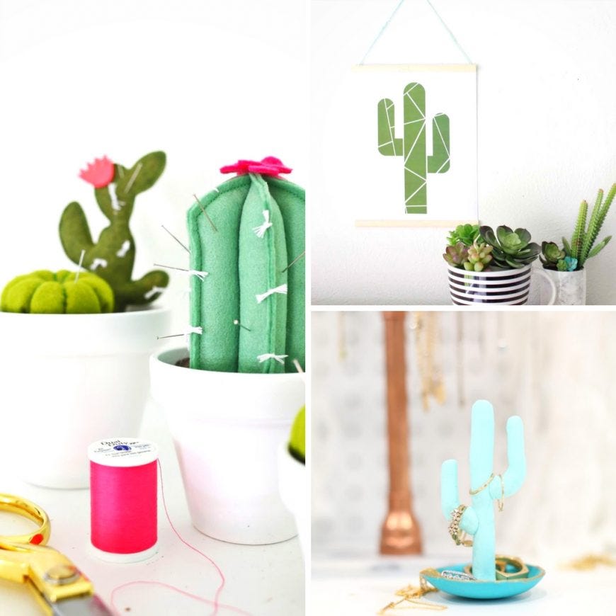 20 Easy & Beautiful Cactus-Inspired Projects | by Jen Walshaw | Medium