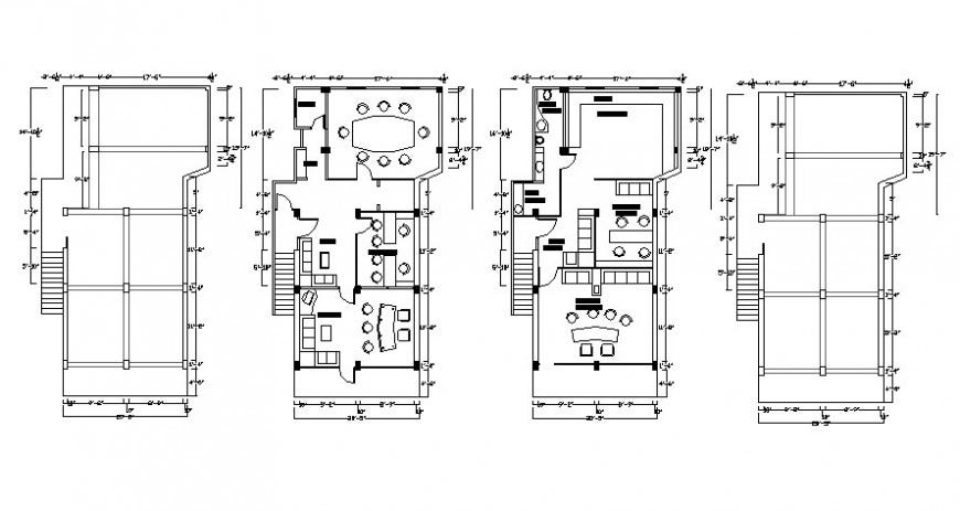 DRAWINGS 2D VIEW OF OFFICE WORK PLAN LAYOUT AUTOCAD FILE | by Autocad ...